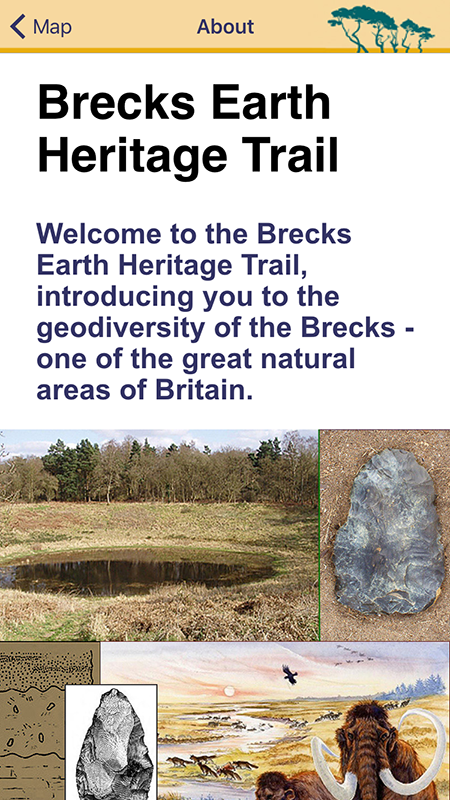 Brecks Earth Heritage Explorer App - Support Page